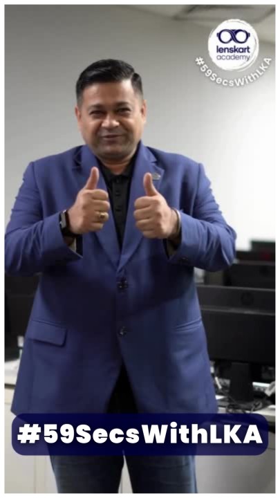 Lenskart Academy on LinkedIn: #59SecsWithLKA ft. Sumeet K. Vinayak Lenskart Academy on LinkedIn: #59SecsWithLKA ft. Sumeet K. Vinayak