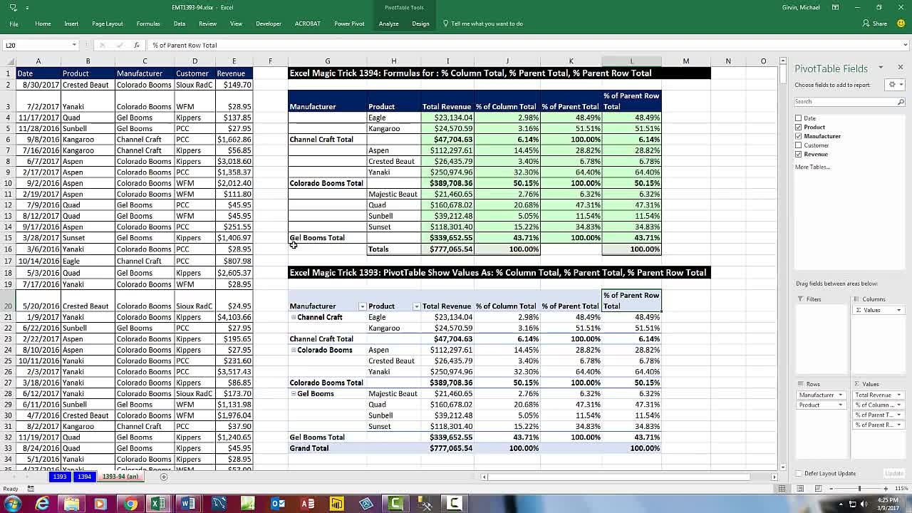 Excel Works on LinkedIn: Excel Magic Trick PivotTable Show Values As ... Excel Works on LinkedIn: Excel Magic Trick PivotTable Show Values As ...