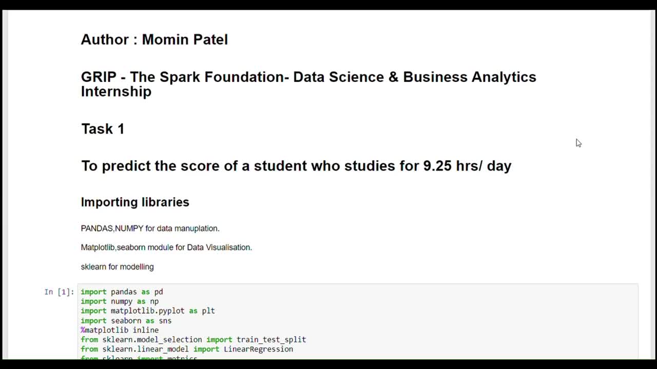 Momin Patel on LinkedIn: #task1 #internship #gripdecember22 #gripdec22 ... Momin Patel on LinkedIn: #task1 #internship #gripdecember22 #gripdec22 ...