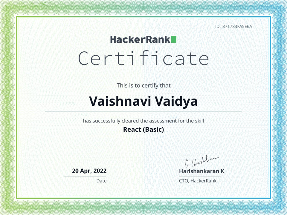 React Certification React Certification
