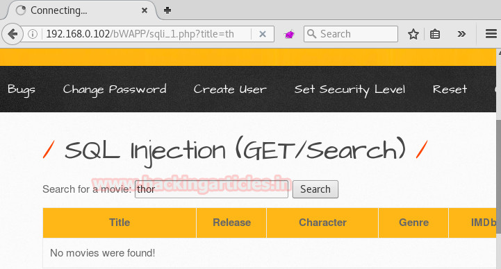Shell uploading through sql Injection using Sqmap in bWAPP Shell uploading through sql Injection using Sqmap in bWAPP
