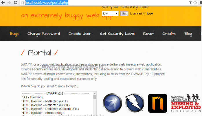 Web Pentest Lab Setup using bWAPP in Windows 10 Web Pentest Lab Setup using bWAPP in Windows 10
