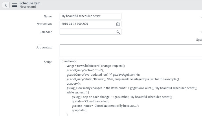 ServiceNow Friday Challenge - My scheduled job isn't working!! ServiceNow Friday Challenge - My scheduled job isn't working!!