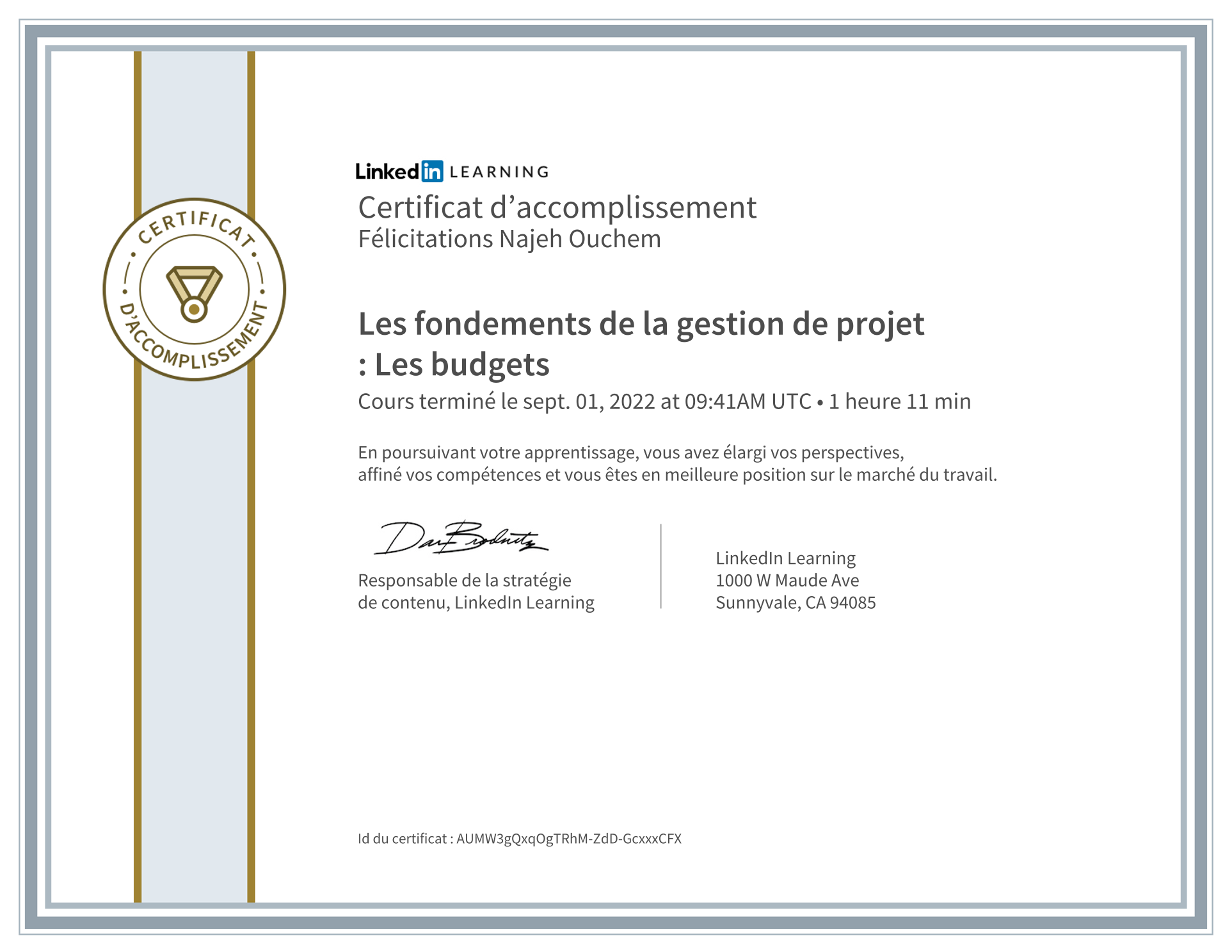 Najeh Ouchem on LinkedIn: Certificate of Completion Najeh Ouchem on LinkedIn: Certificate of Completion