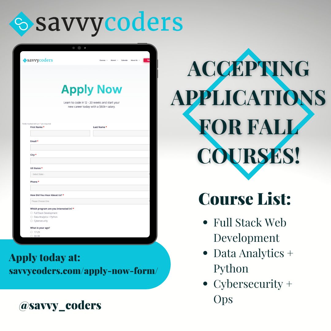 Savvy Coders on LinkedIn: #savvycoders #learntocode #codingbootcamp Savvy Coders on LinkedIn: #savvycoders #learntocode #codingbootcamp