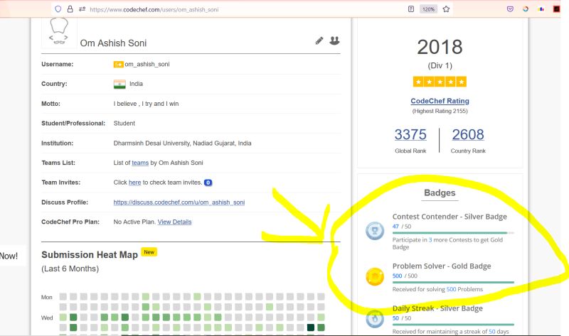Om Soni on LinkedIn: #codechef Om Soni on LinkedIn: #codechef