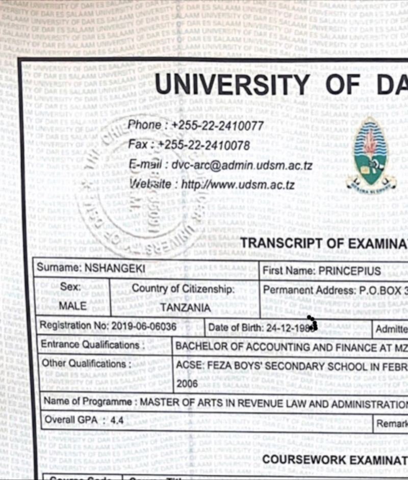 Prince Mike N. on LinkedIn: 🙏🏻 First Class University of Dar es Salaam ... Prince Mike N. on LinkedIn: 🙏🏻 First Class University of Dar es Salaam ...