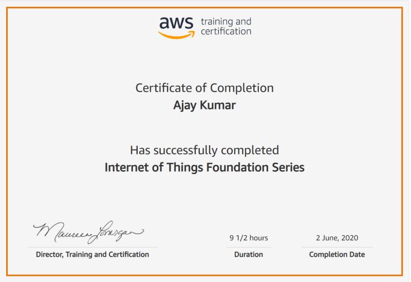 Ajay Kumar on LinkedIn: #aws #internetofthings Ajay Kumar on LinkedIn: #aws #internetofthings