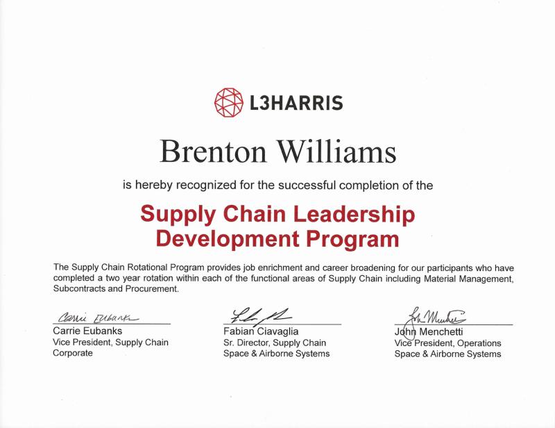 Brenton Williams on LinkedIn: Proud to announce I have completed all ... Brenton Williams on LinkedIn: Proud to announce I have completed all ...