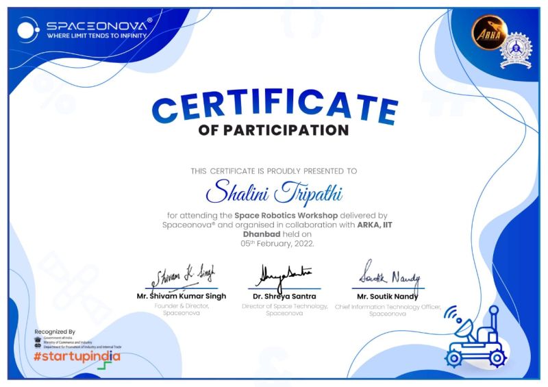 Shalini Tripathi on LinkedIn: #spacerobotics Shalini Tripathi on LinkedIn: #spacerobotics