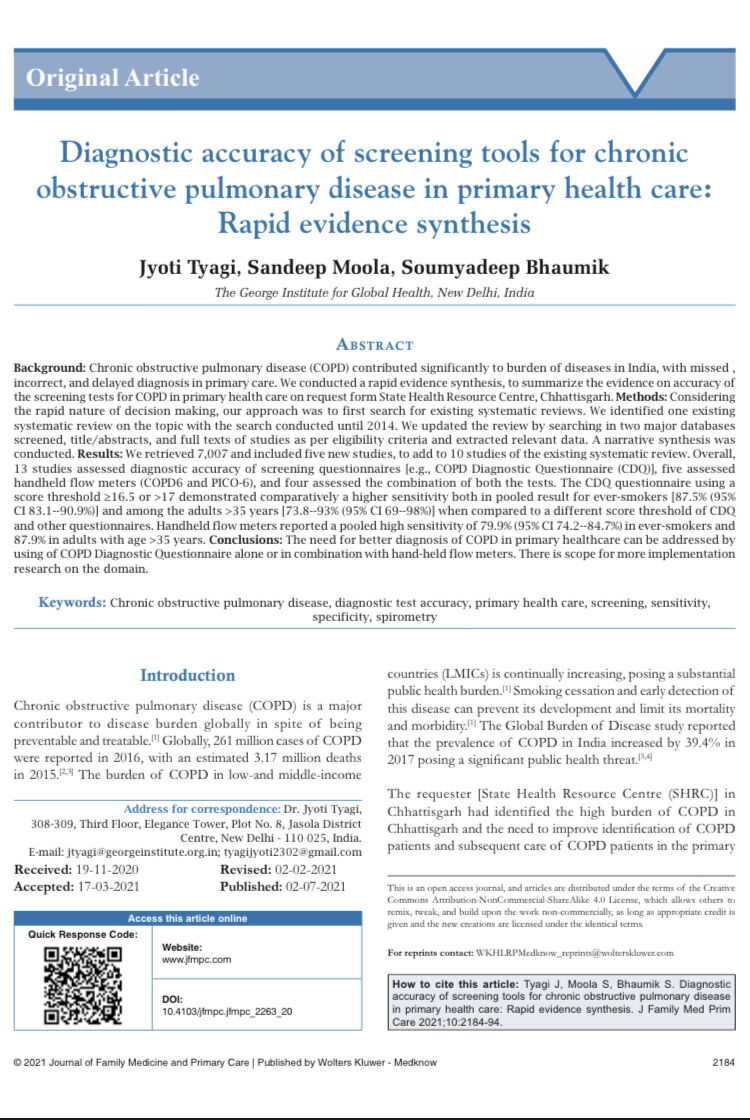 Dr.Jyoti Tyagi on LinkedIn: #publichealth #research #healthcare Dr.Jyoti Tyagi on LinkedIn: #publichealth #research #healthcare