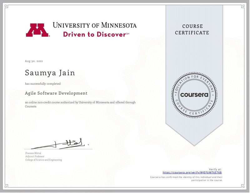 Saumya Jain on LinkedIn: I’m happy to share that I’ve obtained a new ... Saumya Jain on LinkedIn: I’m happy to share that I’ve obtained a new ...