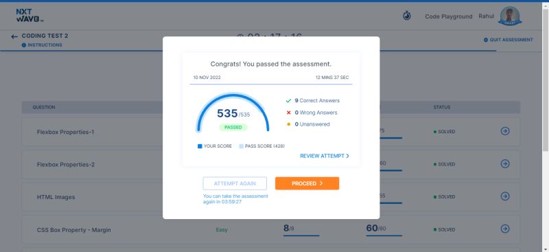 Rahul Sharma on LinkedIn: Coding Test 2 at Nxt Wave CCBP 4.0 Academy.... Rahul Sharma on LinkedIn: Coding Test 2 at Nxt Wave CCBP 4.0 Academy....