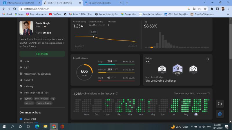 Sneh Singh on LinkedIn: #leetcode #dsa #coding Sneh Singh on LinkedIn: #leetcode #dsa #coding