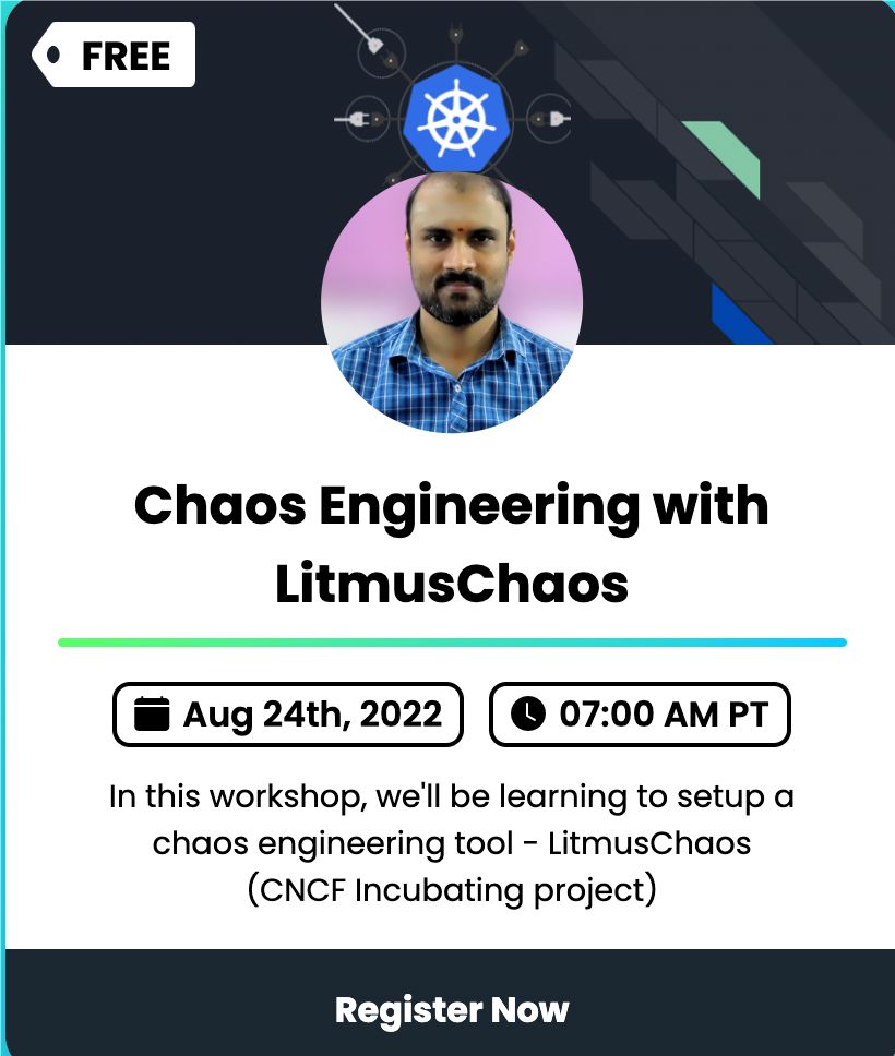 Saiyam Pathak on LinkedIn: #chaos #kubernetes Saiyam Pathak on LinkedIn: #chaos #kubernetes