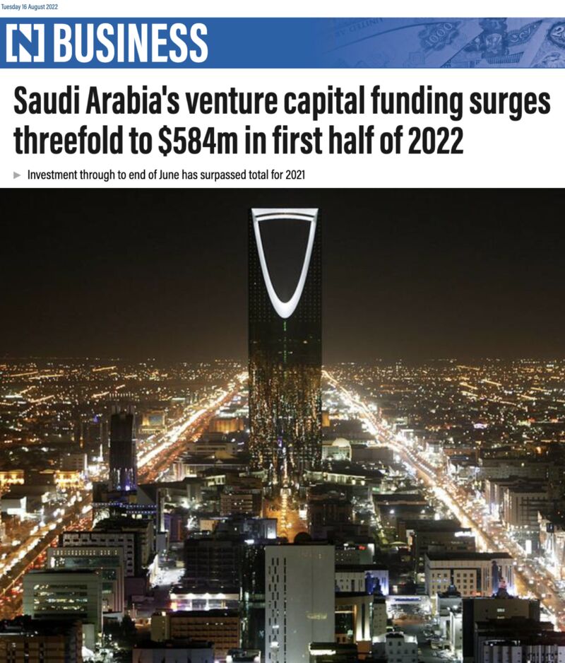Venture capital funding in Saudi Arabia surged more than threefold ... Venture capital funding in Saudi Arabia surged more than threefold ...