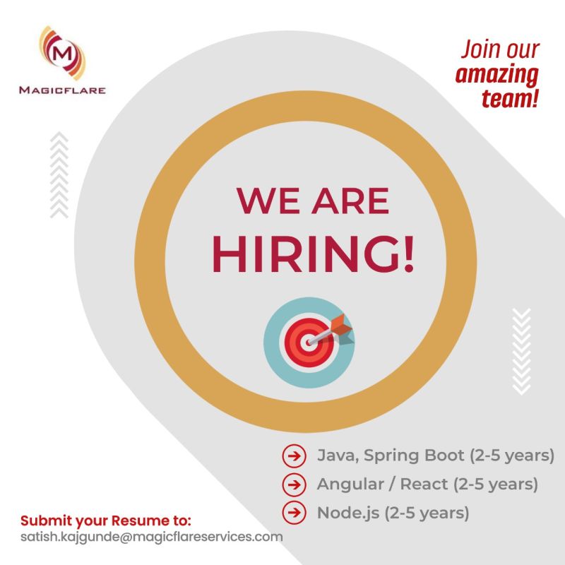 Satish Kajgunde on LinkedIn: #hiringnow #hiring #wearehiring Satish Kajgunde on LinkedIn: #hiringnow #hiring #wearehiring