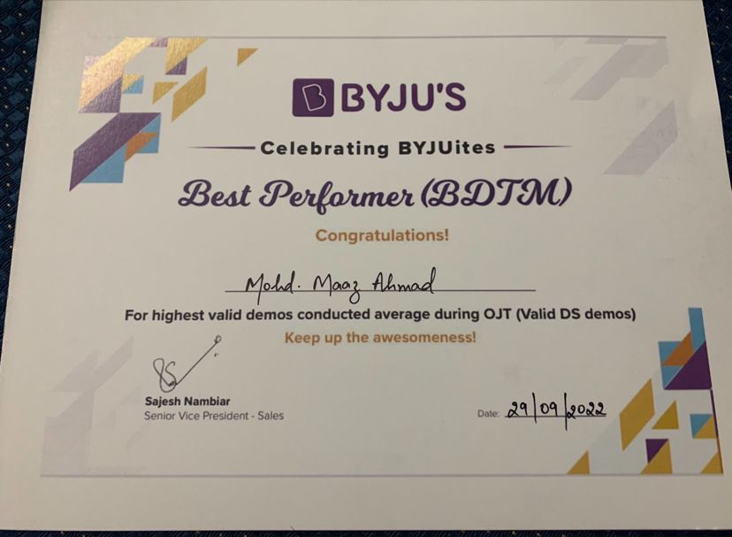 Maaz Ahmad on LinkedIn: #byjus | 11 comments Maaz Ahmad on LinkedIn: #byjus | 11 comments