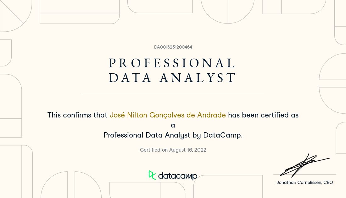 José Nilton Gonçalves de Andrade no LinkedIn: DataCamp José Nilton Gonçalves de Andrade no LinkedIn: DataCamp