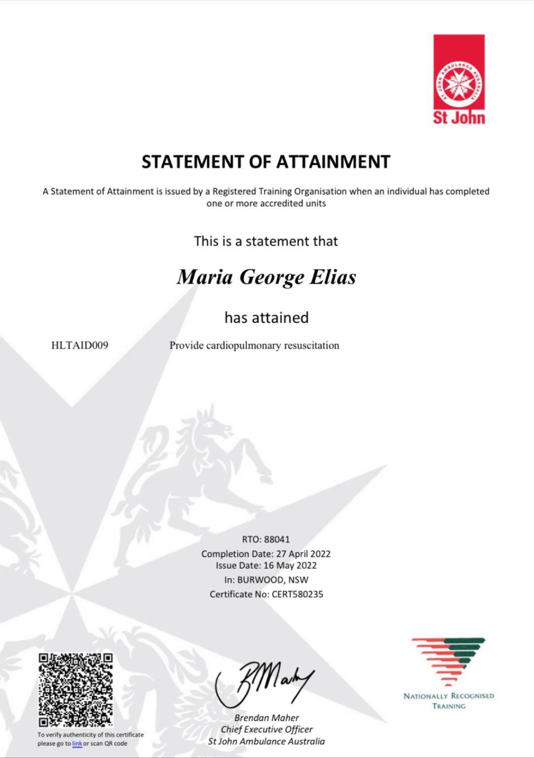 Maria George Elias on LinkedIn: #firstaidcourse Maria George Elias on LinkedIn: #firstaidcourse
