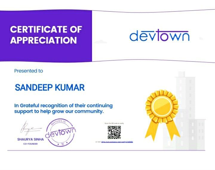 Sandeep Lakhani on LinkedIn: #devtown #certificateofcompletion # ... Sandeep Lakhani on LinkedIn: #devtown #certificateofcompletion # ...