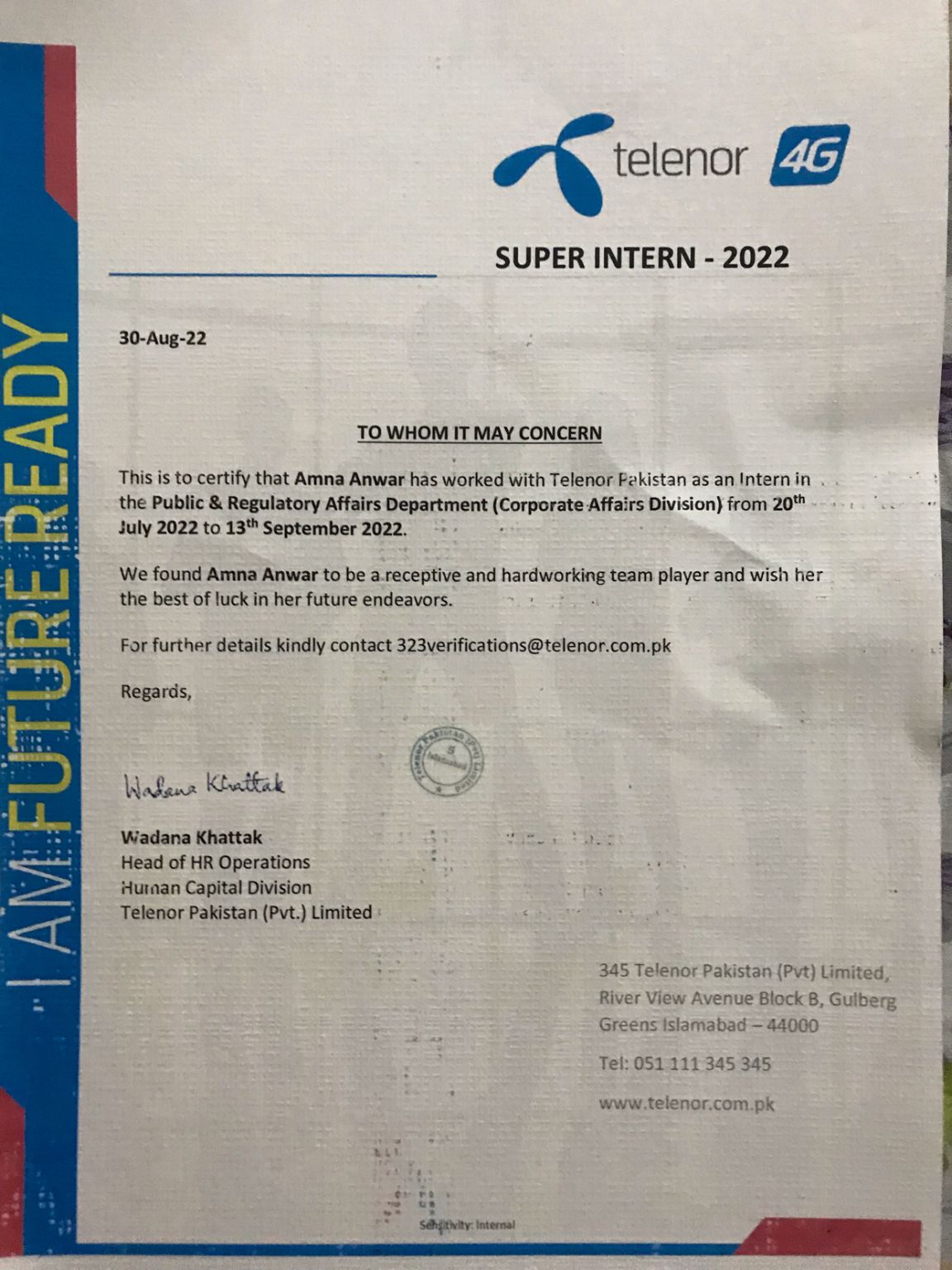 Amna Anwar on LinkedIn: #experience #internship Amna Anwar on LinkedIn: #experience #internship