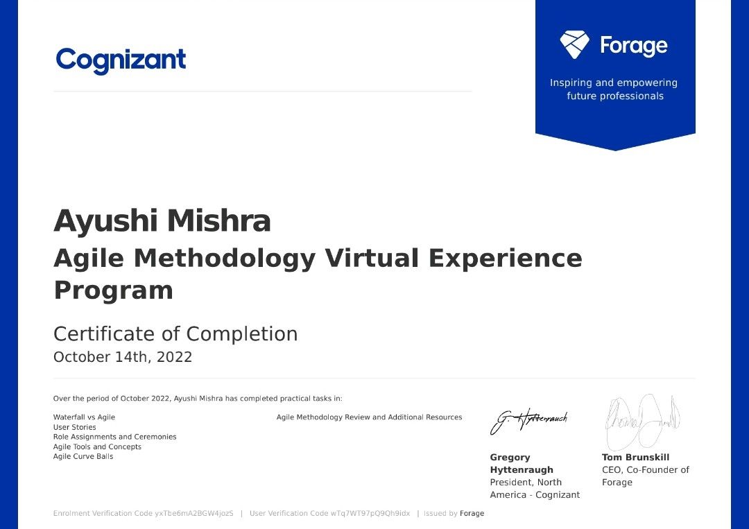 Ayushi Mishra on LinkedIn: Cognizant Virtual Internship Program. Ayushi Mishra on LinkedIn: Cognizant Virtual Internship Program.