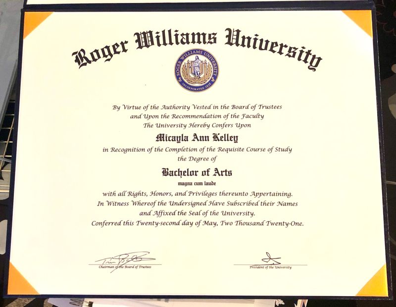 Micayla Kelley on LinkedIn: Just received my diploma in the mail today ... Micayla Kelley on LinkedIn: Just received my diploma in the mail today ...