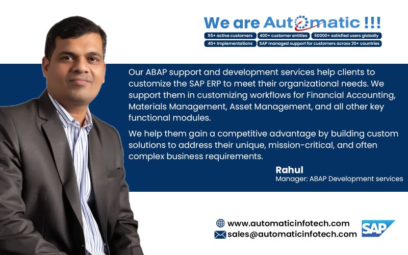 Automatic Infotech on LinkedIn: #iamautomatic #sap #sapservices # ... Automatic Infotech on LinkedIn: #iamautomatic #sap #sapservices # ...