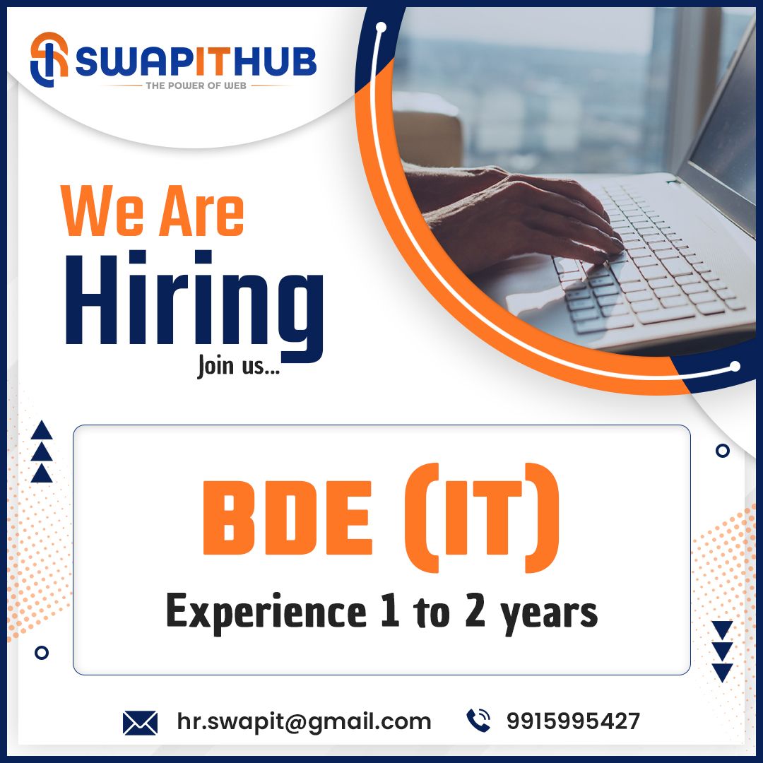 Swap IT Hub on LinkedIn: #openposition #BDE Swap IT Hub on LinkedIn: #openposition #BDE