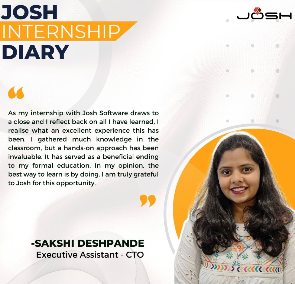Sakshi Deshpande on LinkedIn: #thankyou #internship Sakshi Deshpande on LinkedIn: #thankyou #internship