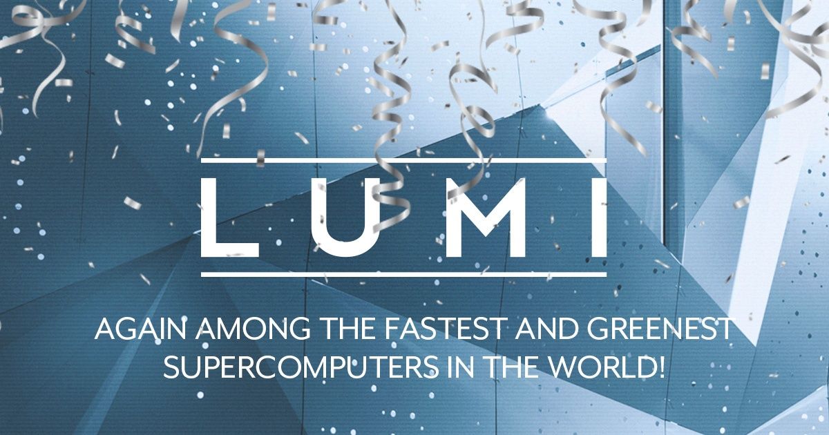 LUMI supercomputer auf LinkedIn: #SC22 #lumisupercomputer #hpc LUMI supercomputer auf LinkedIn: #SC22 #lumisupercomputer #hpc