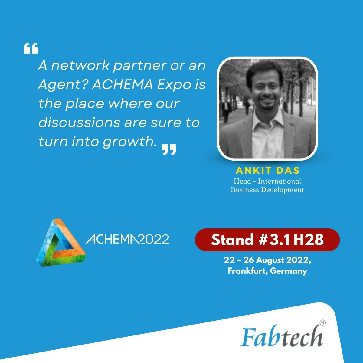 Ankit Das on LinkedIn: #achema2022 #pharmaceutical #biopharmaceutical ... Ankit Das on LinkedIn: #achema2022 #pharmaceutical #biopharmaceutical ...