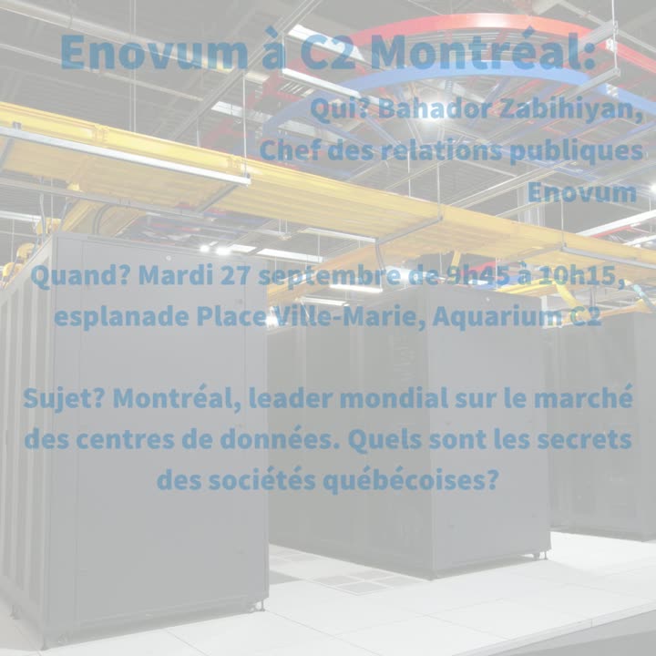 Enovum Data Centers on LinkedIn: Enovum à C2 Montréal Enovum Data Centers on LinkedIn: Enovum à C2 Montréal