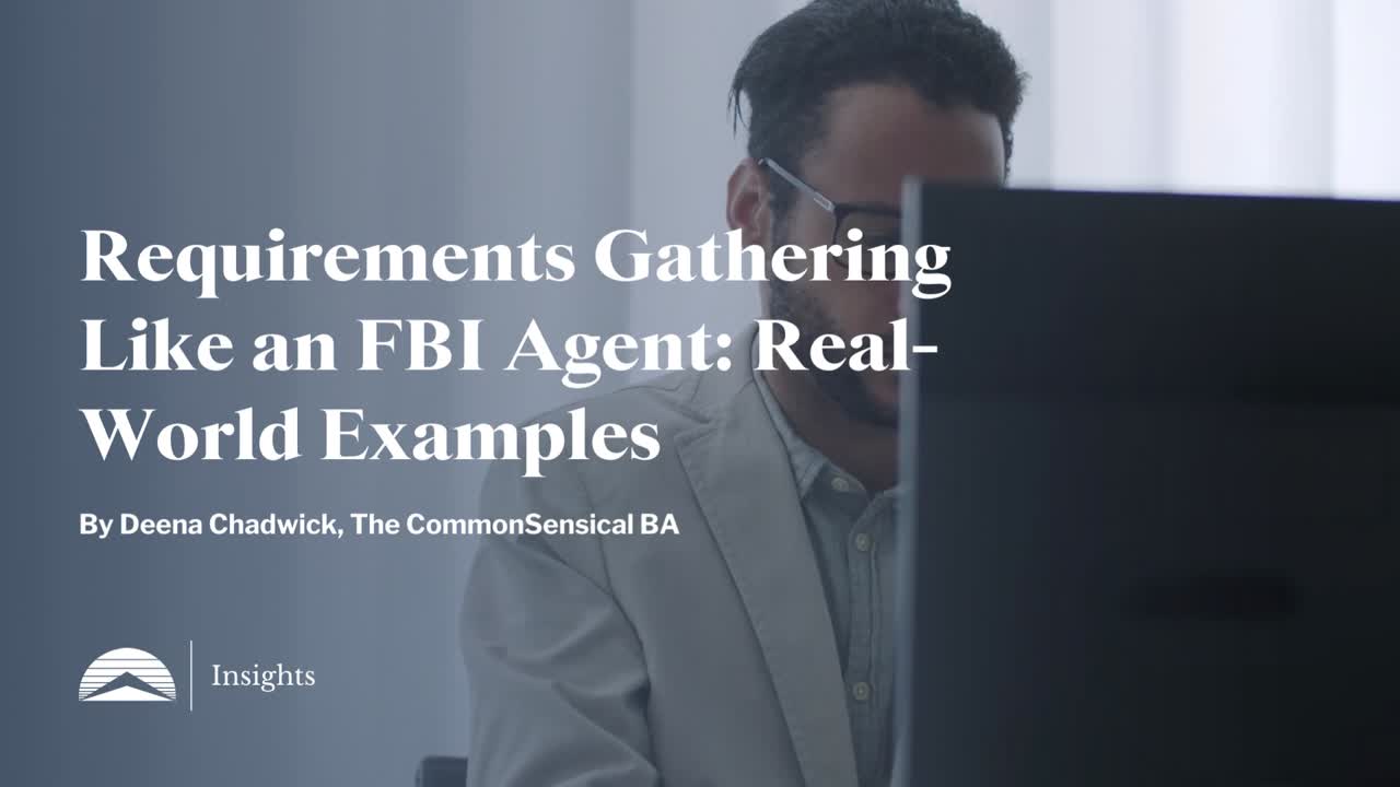 Apex Systems on LinkedIn: Requirements Gathering Like an FBI Agent ... Apex Systems on LinkedIn: Requirements Gathering Like an FBI Agent ...