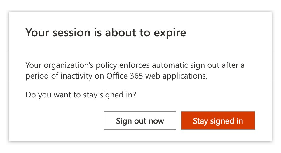 Idle Session Timeout for Microsoft 365 Idle Session Timeout for Microsoft 365