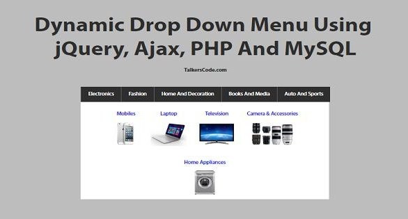Dynamic Drop Down Menu Using jQuery, Ajax, PHP And MySQL - WITH DEMO Dynamic Drop Down Menu Using jQuery, Ajax, PHP And MySQL - WITH DEMO
