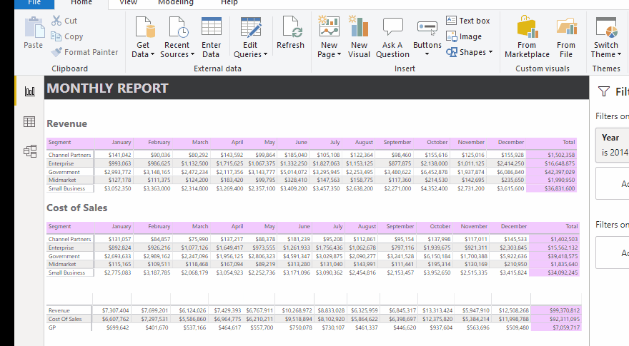 Tooltip on Total Column only - Months into measures Tooltip on Total Column only - Months into measures