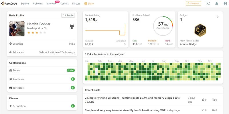 Harshit Poddar on LinkedIn: #leetcode #badges #programming | 32 comments Harshit Poddar on LinkedIn: #leetcode #badges #programming | 32 comments