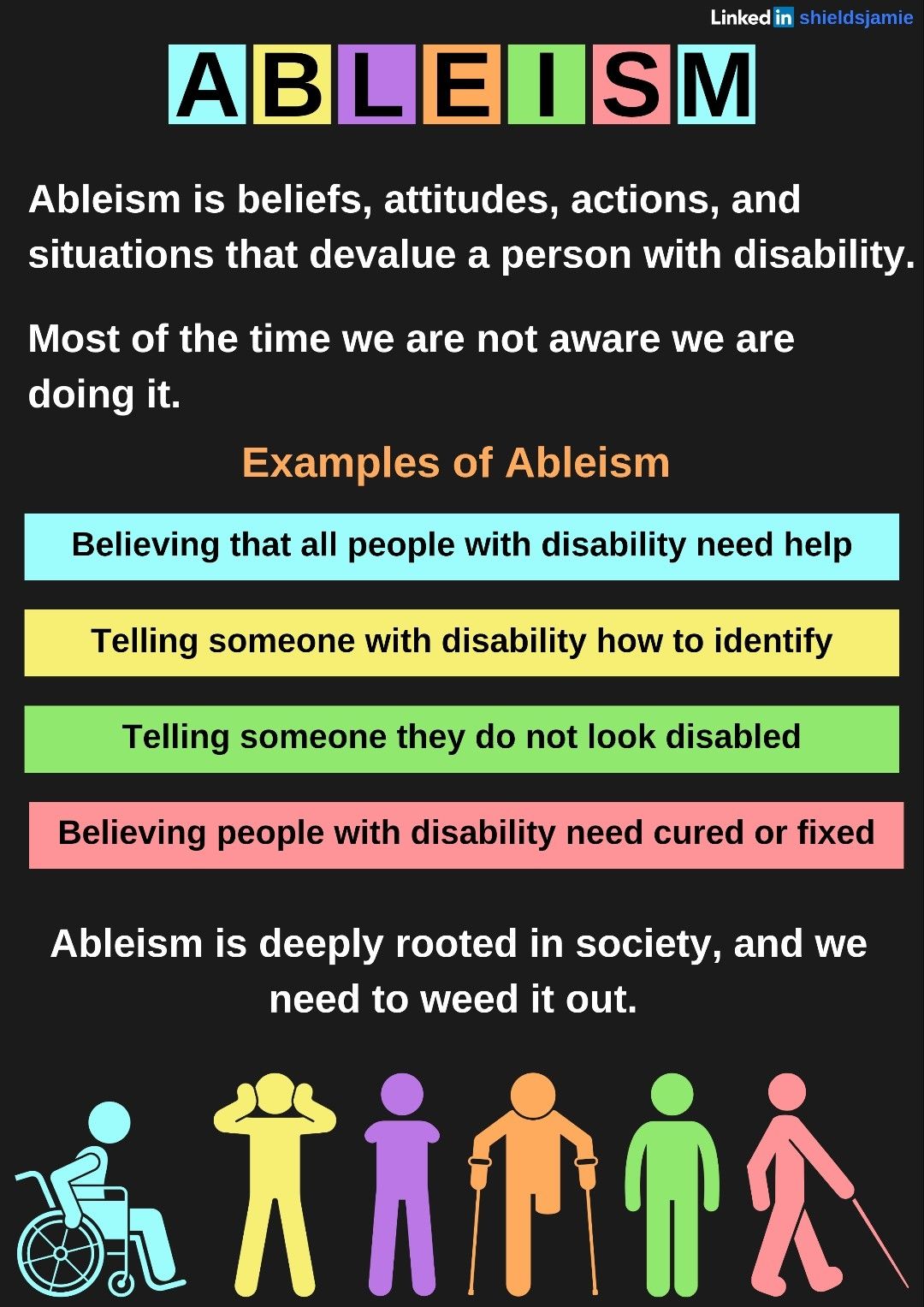 Victor Lira on LinkedIn: Not sure what Ableism means? Unsure if you ... Victor Lira on LinkedIn: Not sure what Ableism means? Unsure if you ...