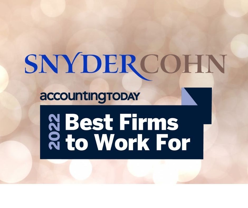 Snyder Cohn on LinkedIn: Snyder Cohn Named One of 2022 Best Accounting ... Snyder Cohn on LinkedIn: Snyder Cohn Named One of 2022 Best Accounting ...