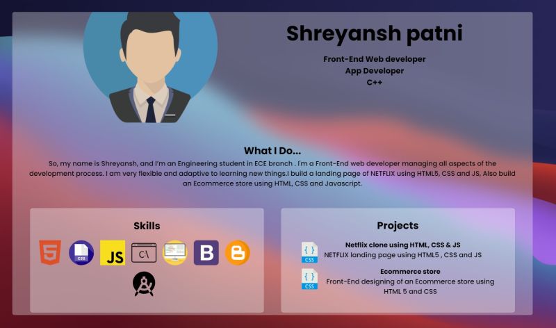Shreyansh Patni on LinkedIn: #connections #html #css Shreyansh Patni on LinkedIn: #connections #html #css