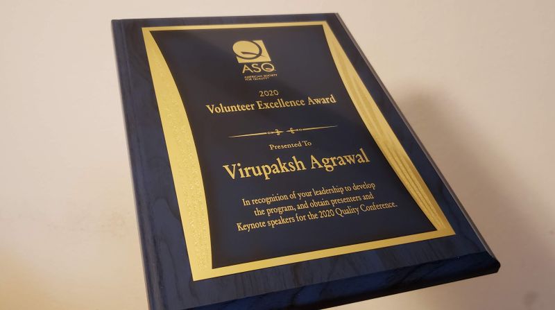 Virupaksh Agrawal on LinkedIn: Thank you ASQ - World Headquarters and ... Virupaksh Agrawal on LinkedIn: Thank you ASQ - World Headquarters and ...