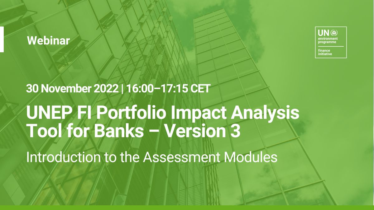 United Nations Environment Programme Finance Initiative (UNEP FI) on ... United Nations Environment Programme Finance Initiative (UNEP FI) on ...