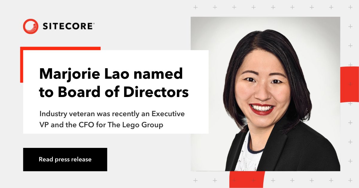 Sitecore on LinkedIn: Sitecore appoints Marjorie Lao to board of directors Sitecore on LinkedIn: Sitecore appoints Marjorie Lao to board of directors