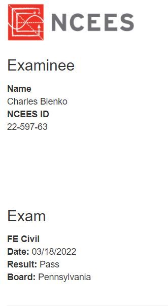 Charles Blenko on LinkedIn: I'm proud to say I have passed my ... Charles Blenko on LinkedIn: I'm proud to say I have passed my ...