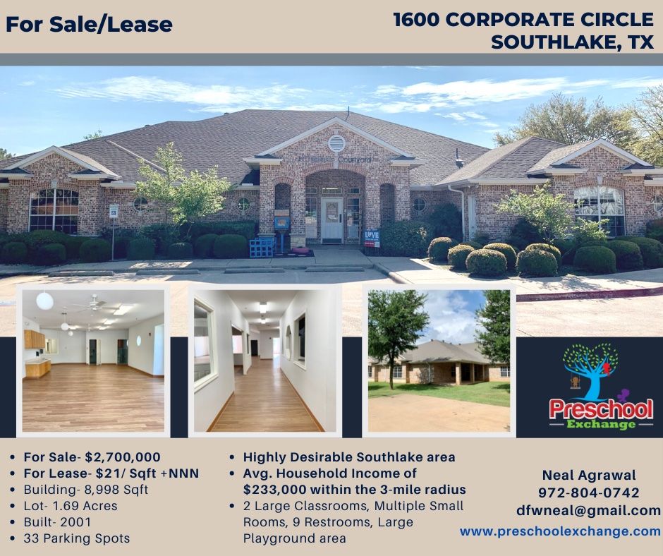 Neal Agrawal on LinkedIn: Childcare (Afterschool) Building in Southlake ... Neal Agrawal on LinkedIn: Childcare (Afterschool) Building in Southlake ...
