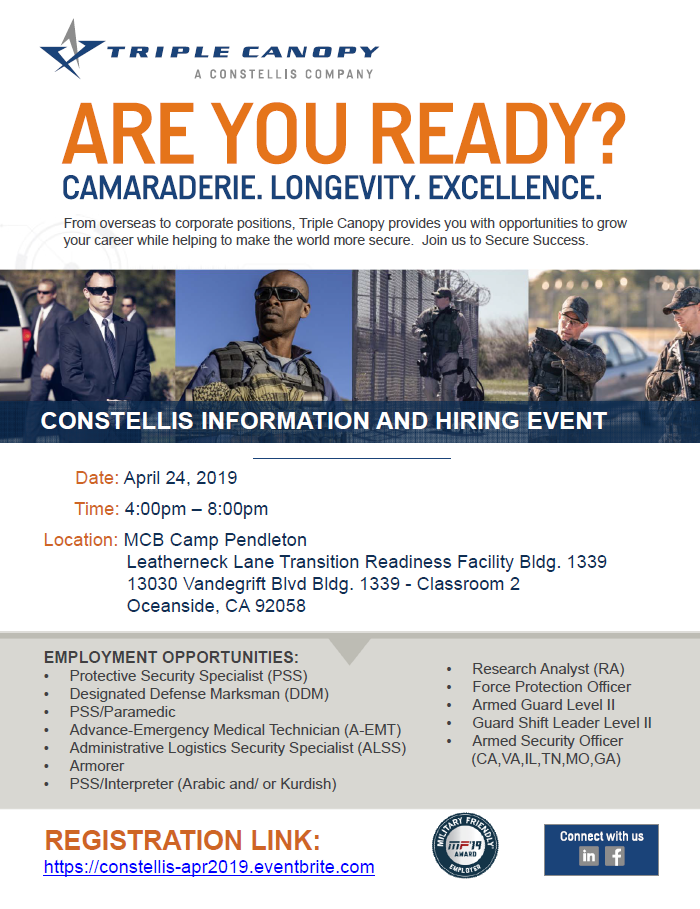 Triple Canopy (A Constellis Company) on LinkedIn: Are you ready for ... Triple Canopy (A Constellis Company) on LinkedIn: Are you ready for ...