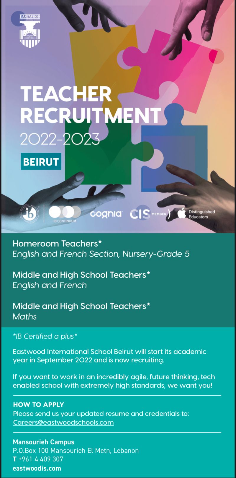 Eastwood Schools على LinkedIn: #teacher #ib #pyp Eastwood Schools على LinkedIn: #teacher #ib #pyp