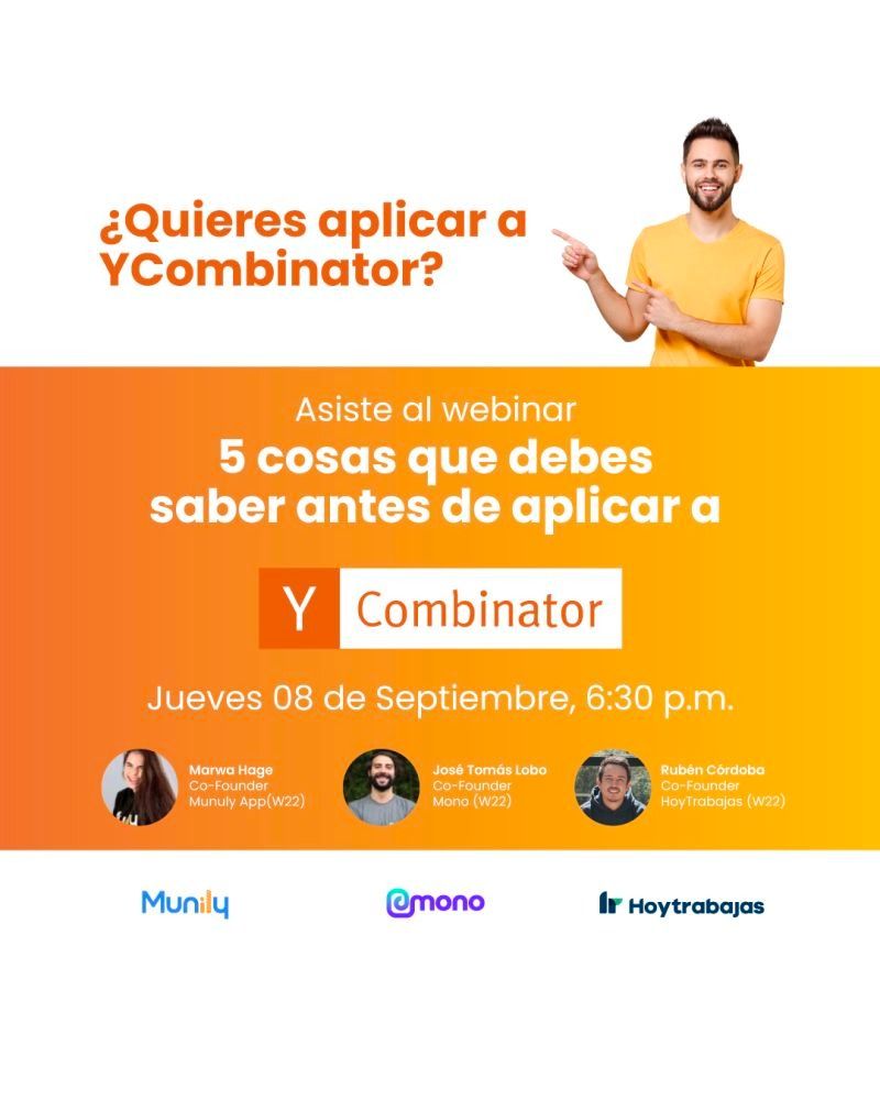 Munily App (YC W22) on LinkedIn: #YCombinator #Startup #Empresa Munily App (YC W22) on LinkedIn: #YCombinator #Startup #Empresa